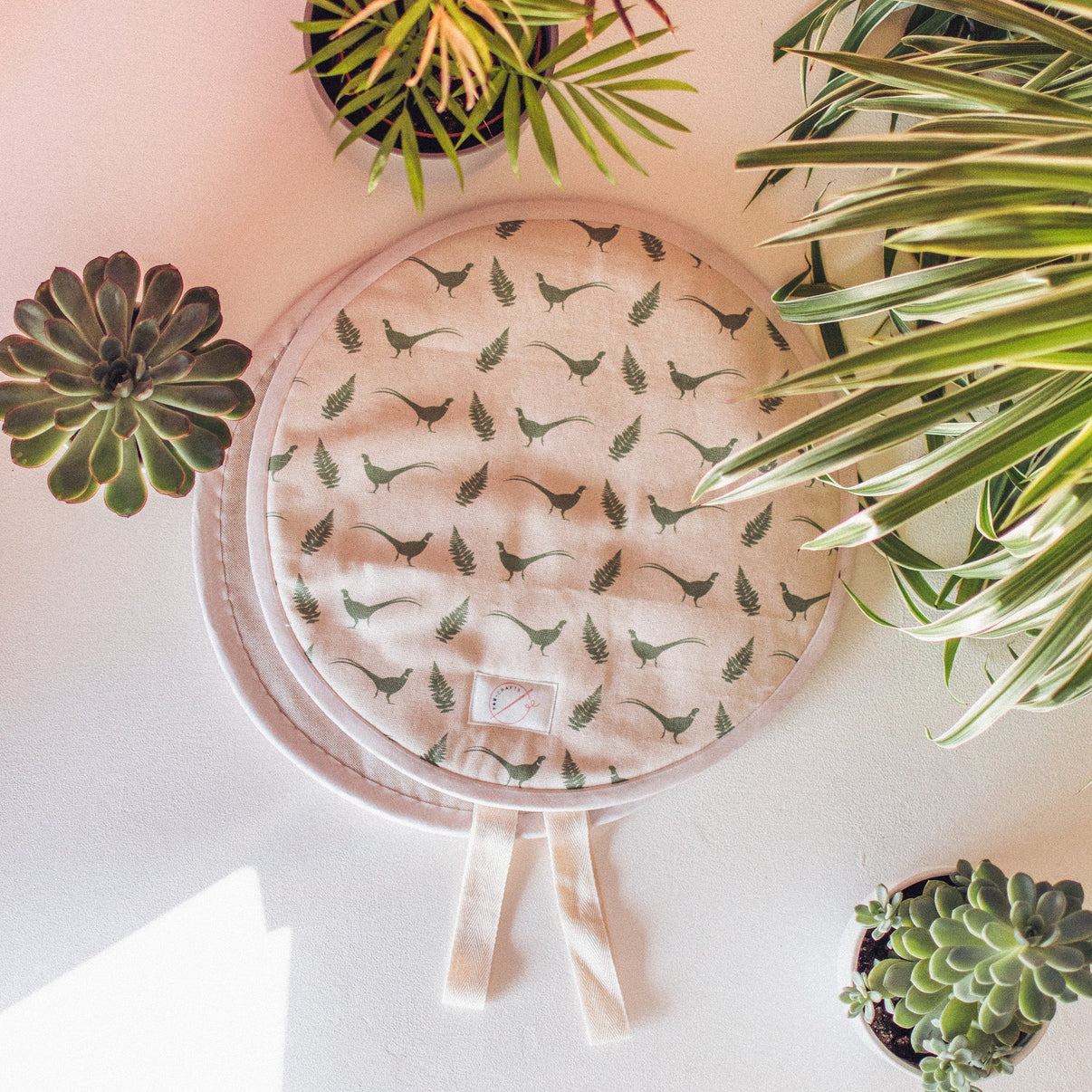 Pheasant & Fern Hob Covers - AGA and Rayburn Hob Covers - Country ...